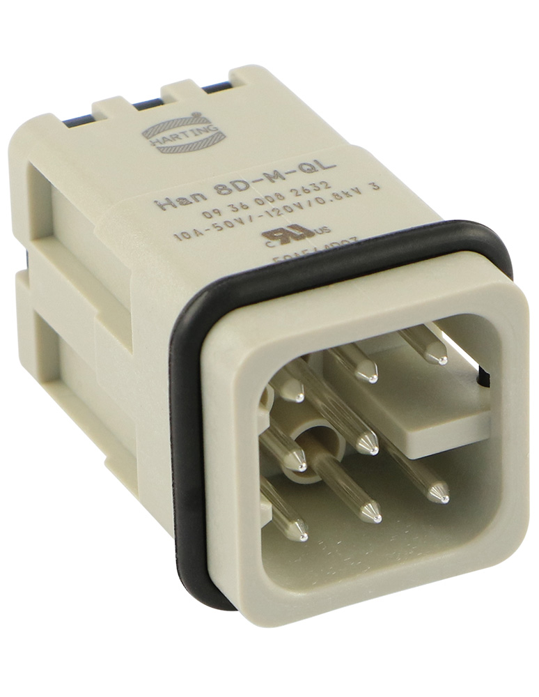 Harting - Han 8D Stiftkontakte 8-pol. – Hoelzle