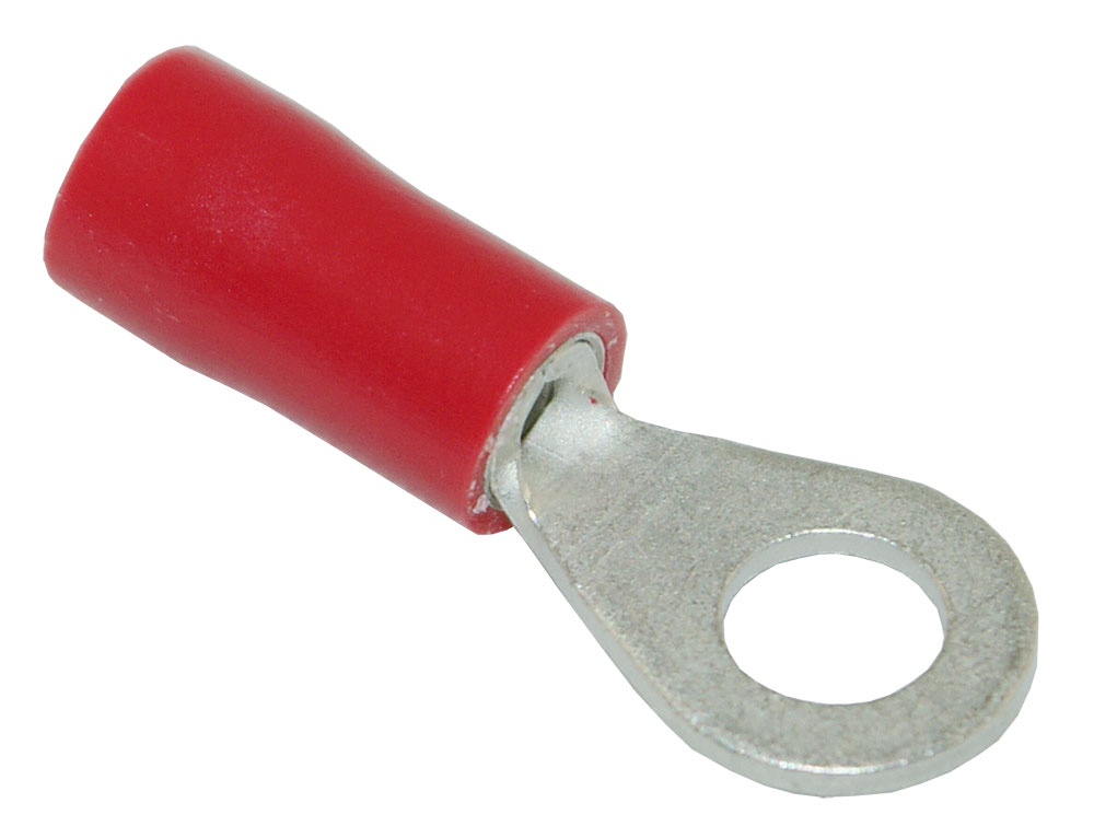 Lochkabelschuhe isoliert M4 rot – Hoelzle