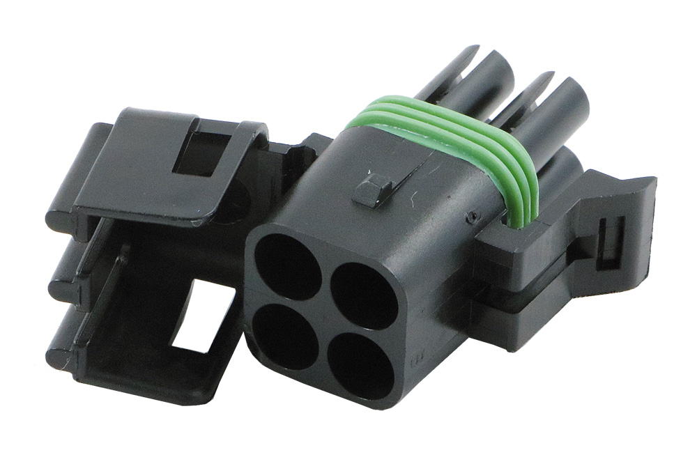 DELPHI Weatherpack Steckdose (w) 4-pol quadratisch – Hoelzle