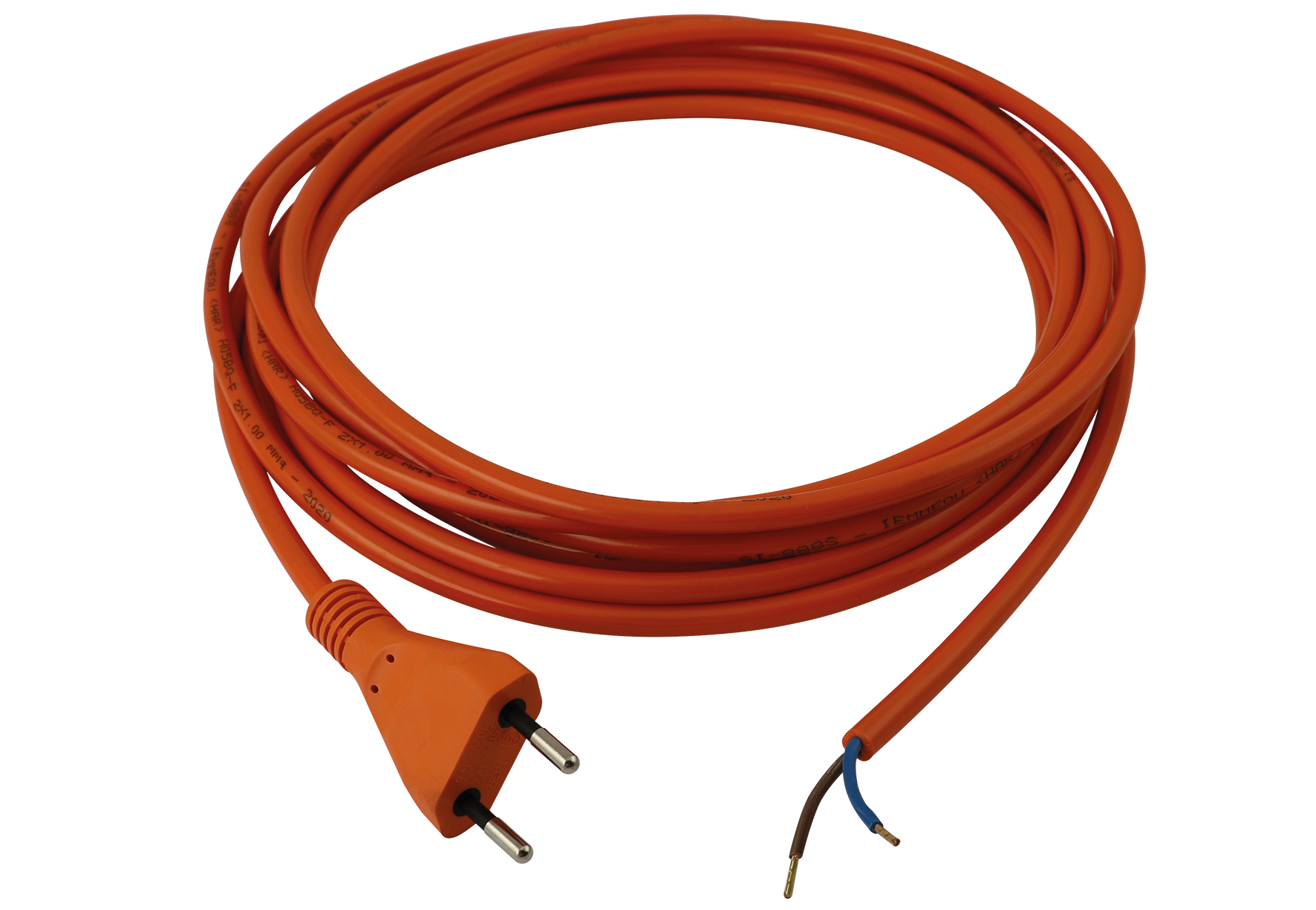 Anschlusskabel PUR 2 x 1.0 / 5 m mit Stecker – Hoelzle