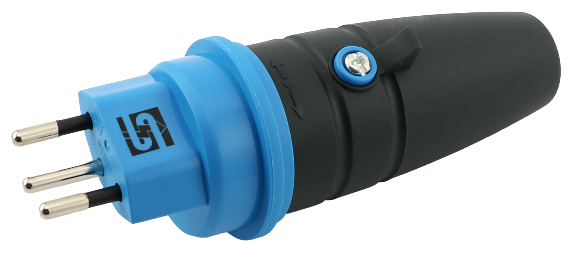 Werkstatt-Stecker T13 10 A 230 VAC IP55 – Hoelzle