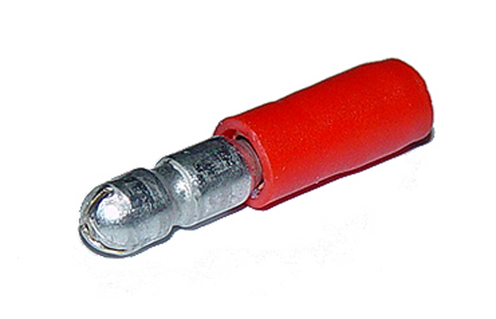 Rundstecker ø 4mm rot verstärkt, isoliert – Hoelzle