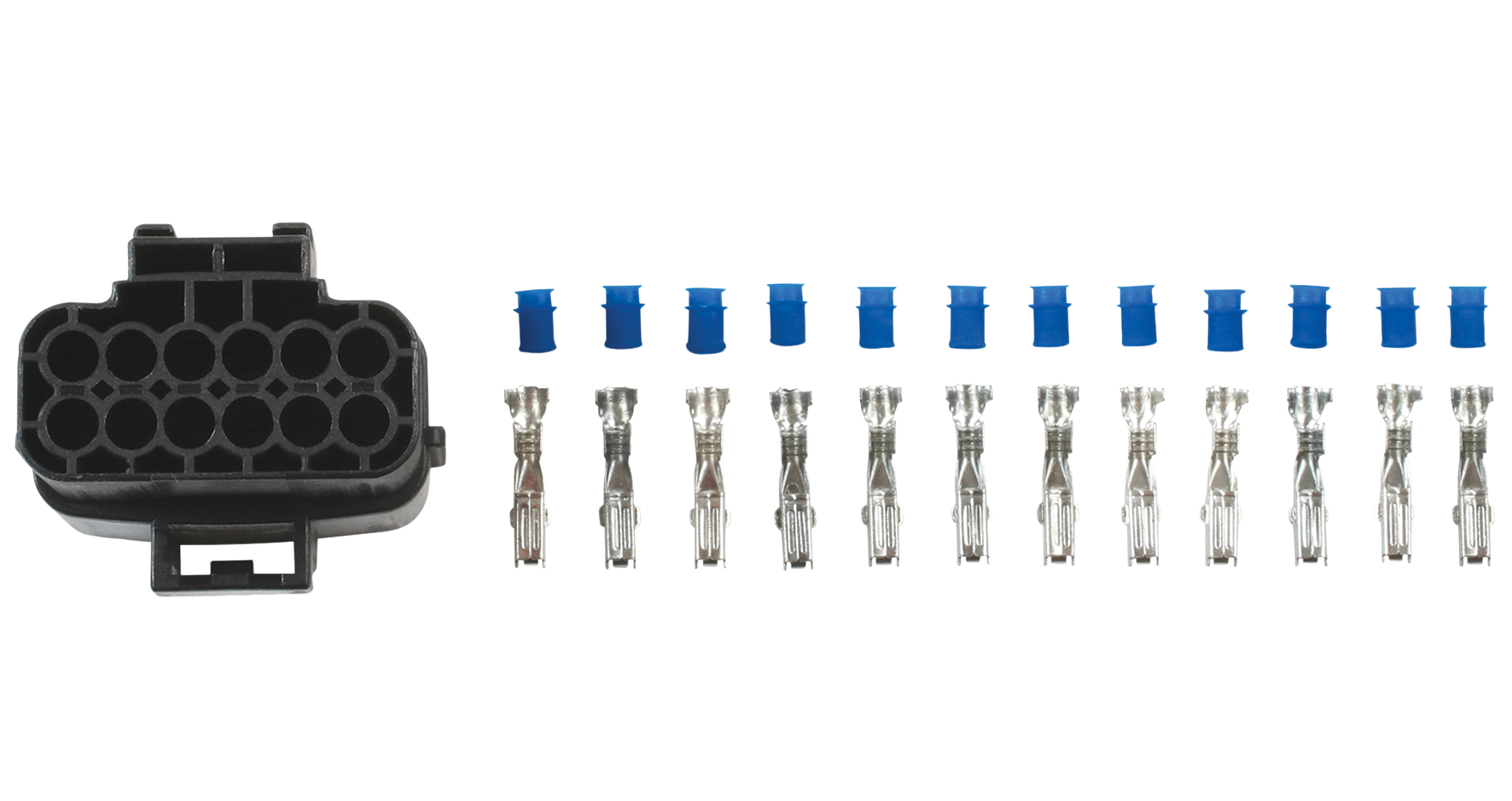 Buchsengehäuse-Set, AMP Econoseal - J Serie, 12 polig – Hoelzle