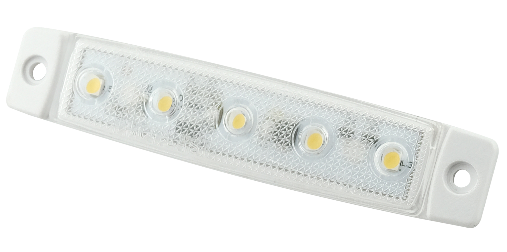 Proplast - LED Positionsl. weiss PRO-FLAT 12/24 V weisses Gehäuse – Hoelzle