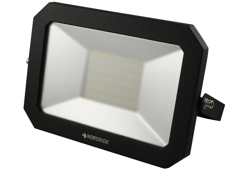 Kompakter 230 V LED-Strahler 100 W mit Halter – Hoelzle