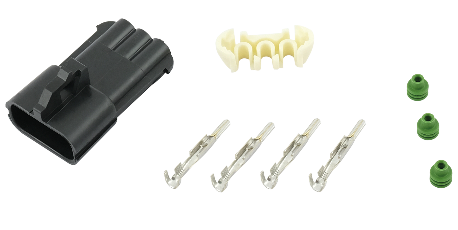 Stecker-Set Metri-Pack 280, 3 polig, 1.5 mm2 – Hoelzle