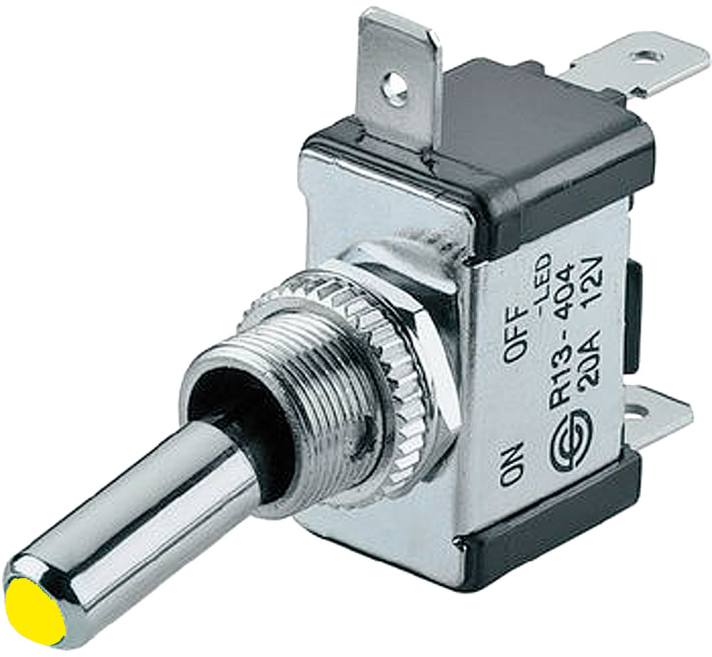 Kippschalter 12 V mit LED gelb – Hoelzle