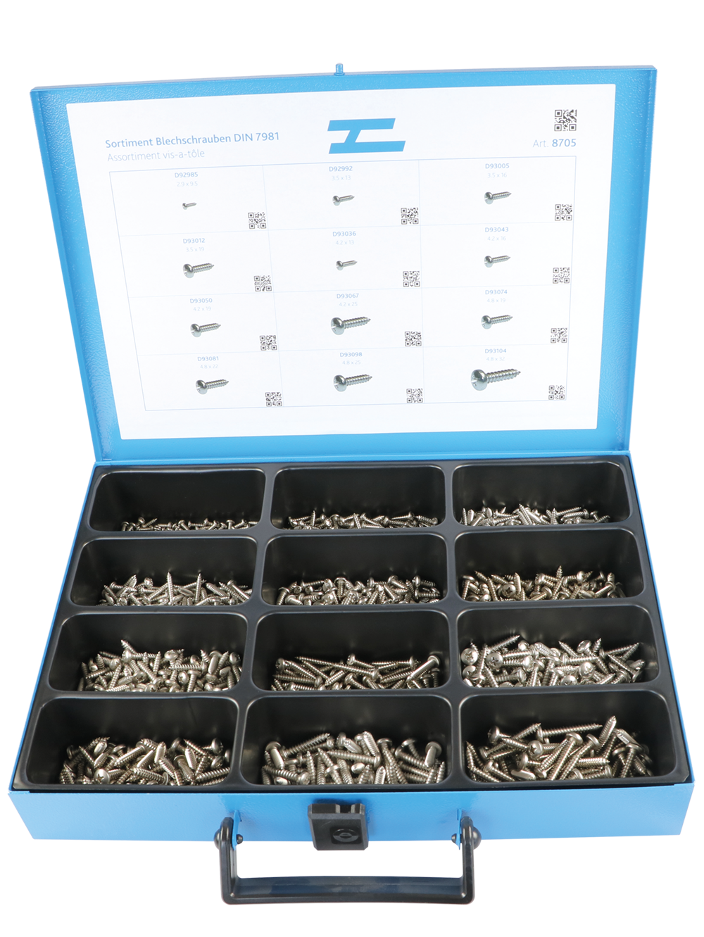 Sortiment Linsen-Blechschrauben Kreuzschlitz – Hoelzle
