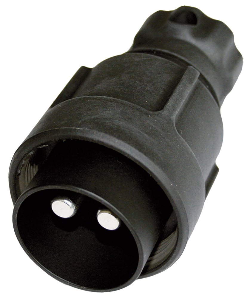 Nato-Stecker 2-pol. 35 mm² mit Mutter, gummiert – Hoelzle