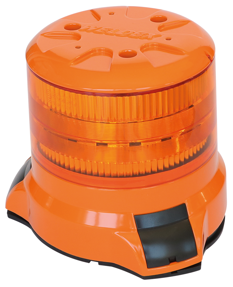 Weldex LED-Blitz-/Rundumleuchte 12/24 V gelb – Hoelzle