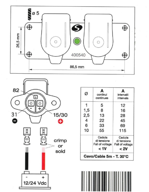 Verteilerdose Typ Cobo 2 x 3pol. Dosen – Hoelzle