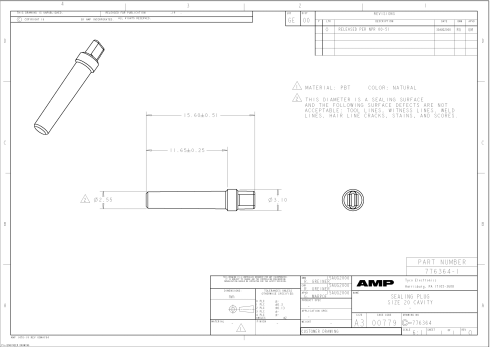 Blindstopfen zu AMPSeal 16 Gehäuse – Hoelzle