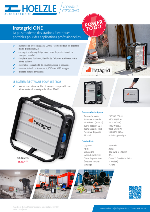 Instagrid ONE - l'ultime Powerbox haute performance pour les ...