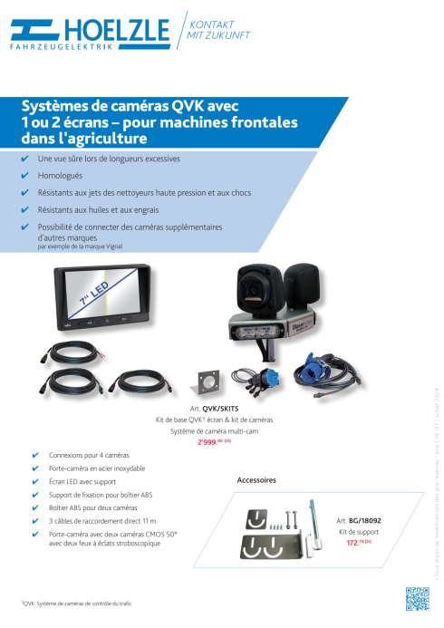 Câble d’adaptation caméra Mekra - Vignal (f) – Hoelzle