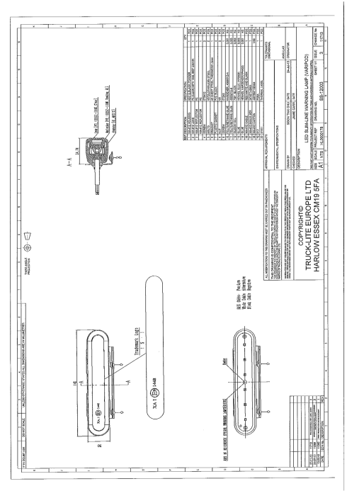 LED-Blitzleuchte gelb, ECE R65, 12/24 V – Hoelzle