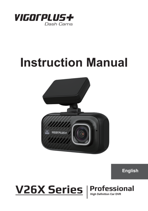 VIGORPLUS Dashcam 4K, GPS, Wifi – Hoelzle