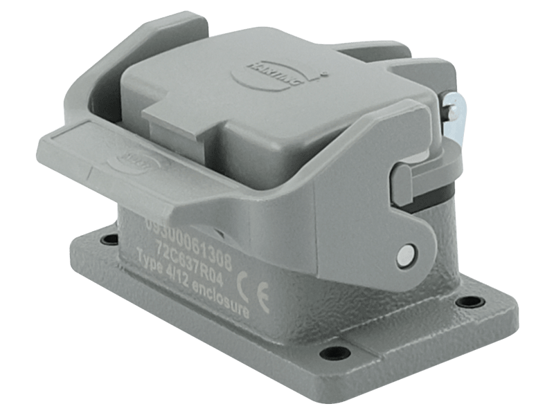 Harting - Han 6B Sockelgehäuse mit Deckel, IP67 – Hoelzle