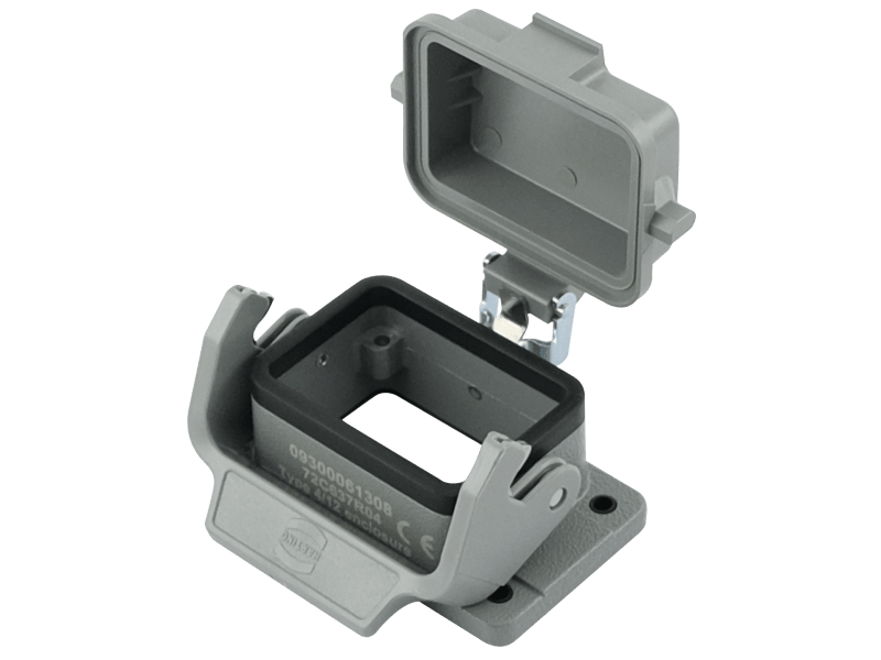 Harting - Han 6B Sockelgehäuse mit Deckel, IP67 – Hoelzle