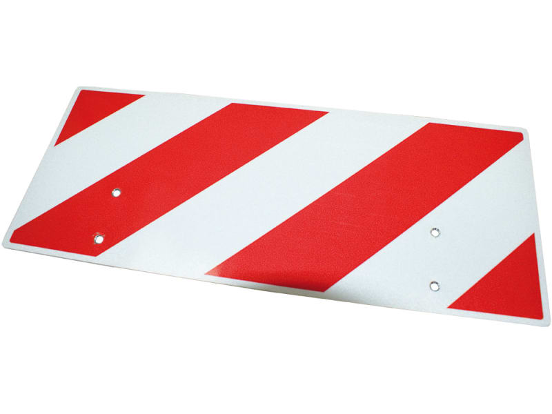 Plaque de signalisation réfléchissante rouge/blanche, des deux côtés ...