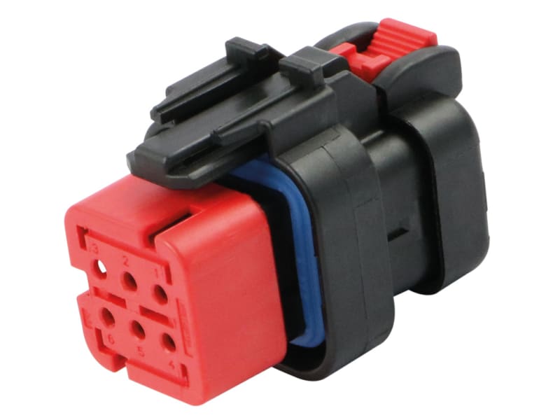 AMPSeal 16 - Buchsengehäuse 6-pol. Key A rot – Hoelzle