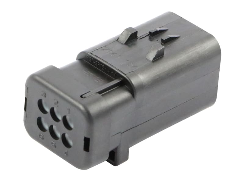 AMPSeal 16 - Stiftgehäuse 6-pol. Key B grau – Hoelzle