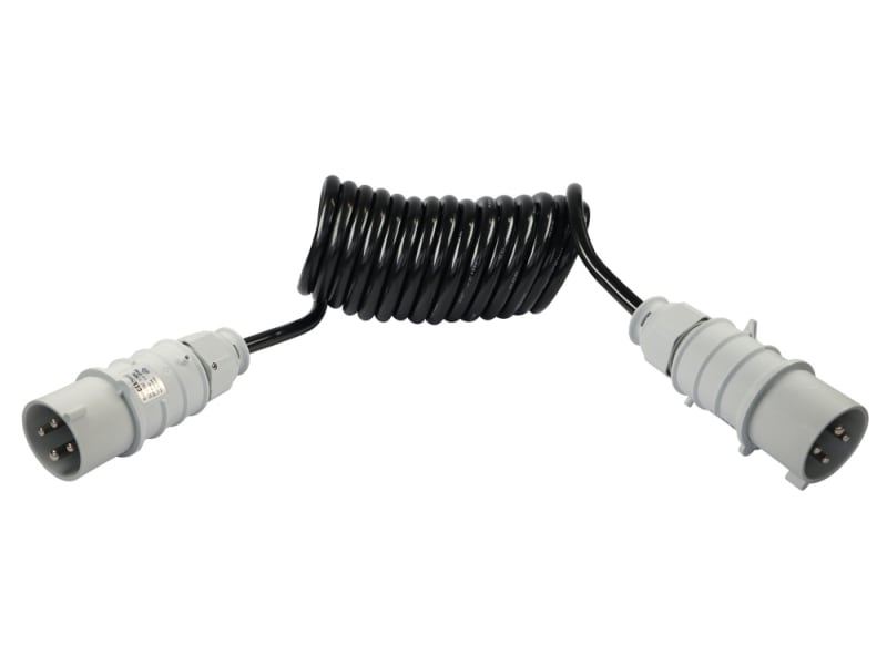 Ladestrom-Spiralkabel mit Cekon-Stecker 4-pol. – Hoelzle