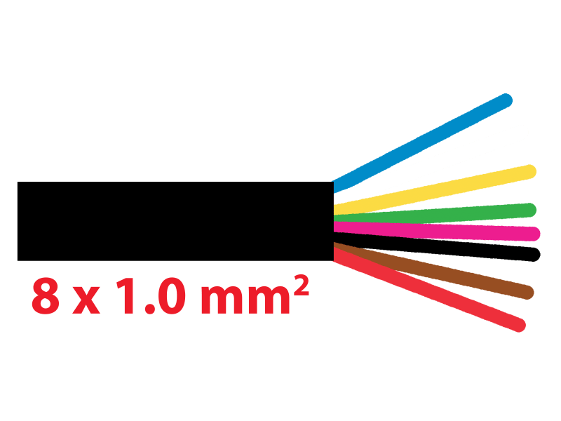 Kabel FLRYY 8 x 1.0 mm2 – Hoelzle