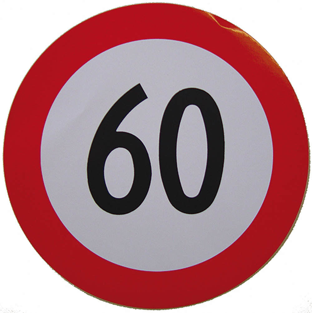 Plaque de limitation de vitesse 60 km/h – Hoelzle