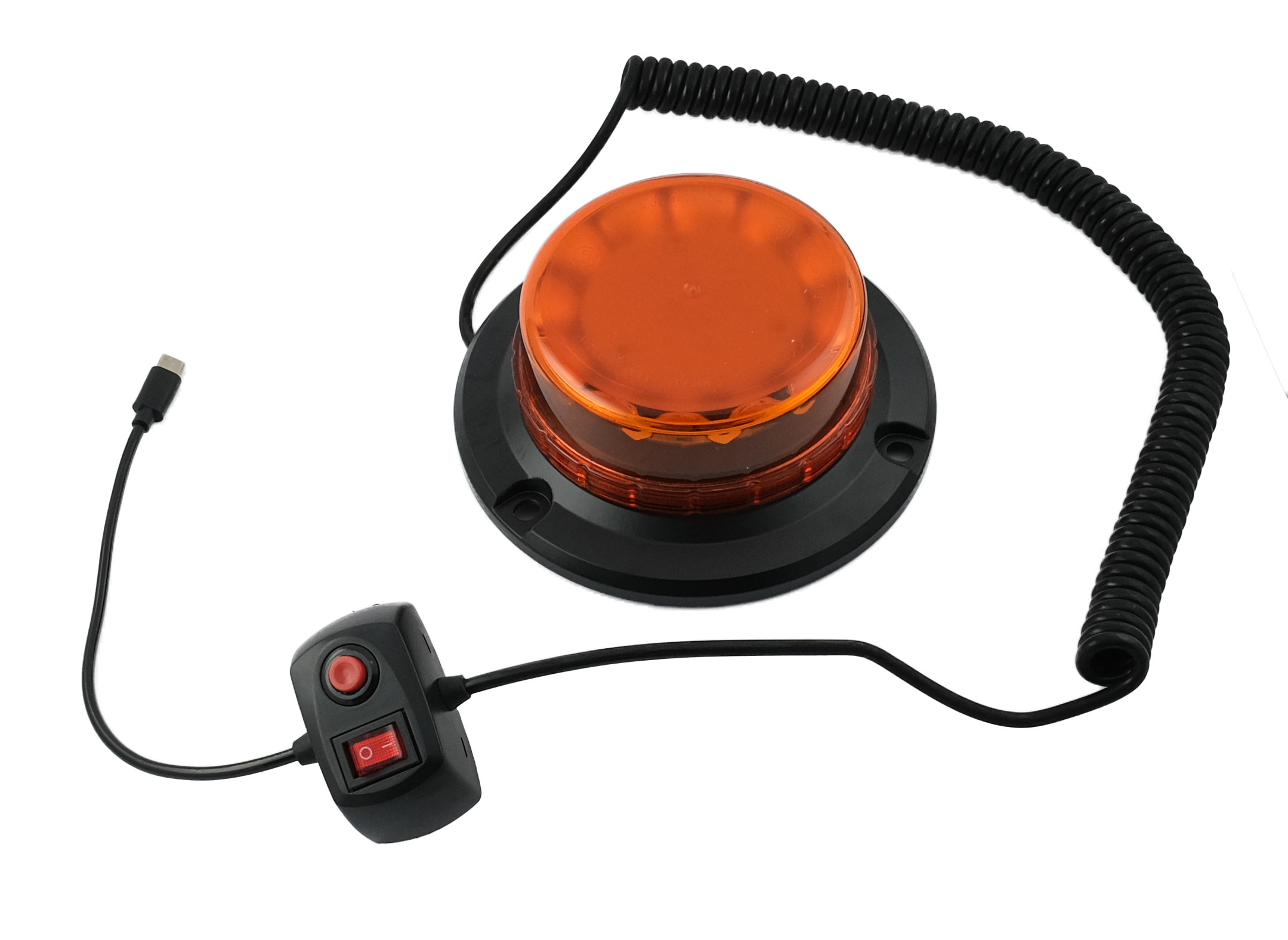 LED-Rundumleuchte NICAR 12/24 V, mit USB-C Anschluss, sehr kompakt ...