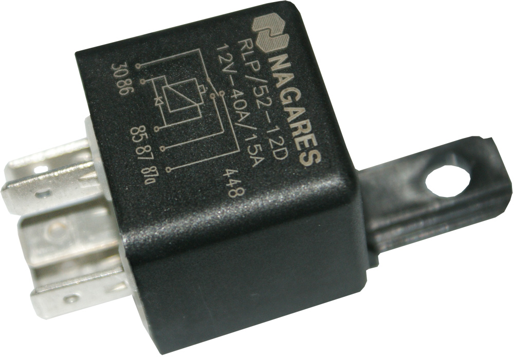 Mini-Relais Wechsler mit Diode 12V mit Halter – Hoelzle