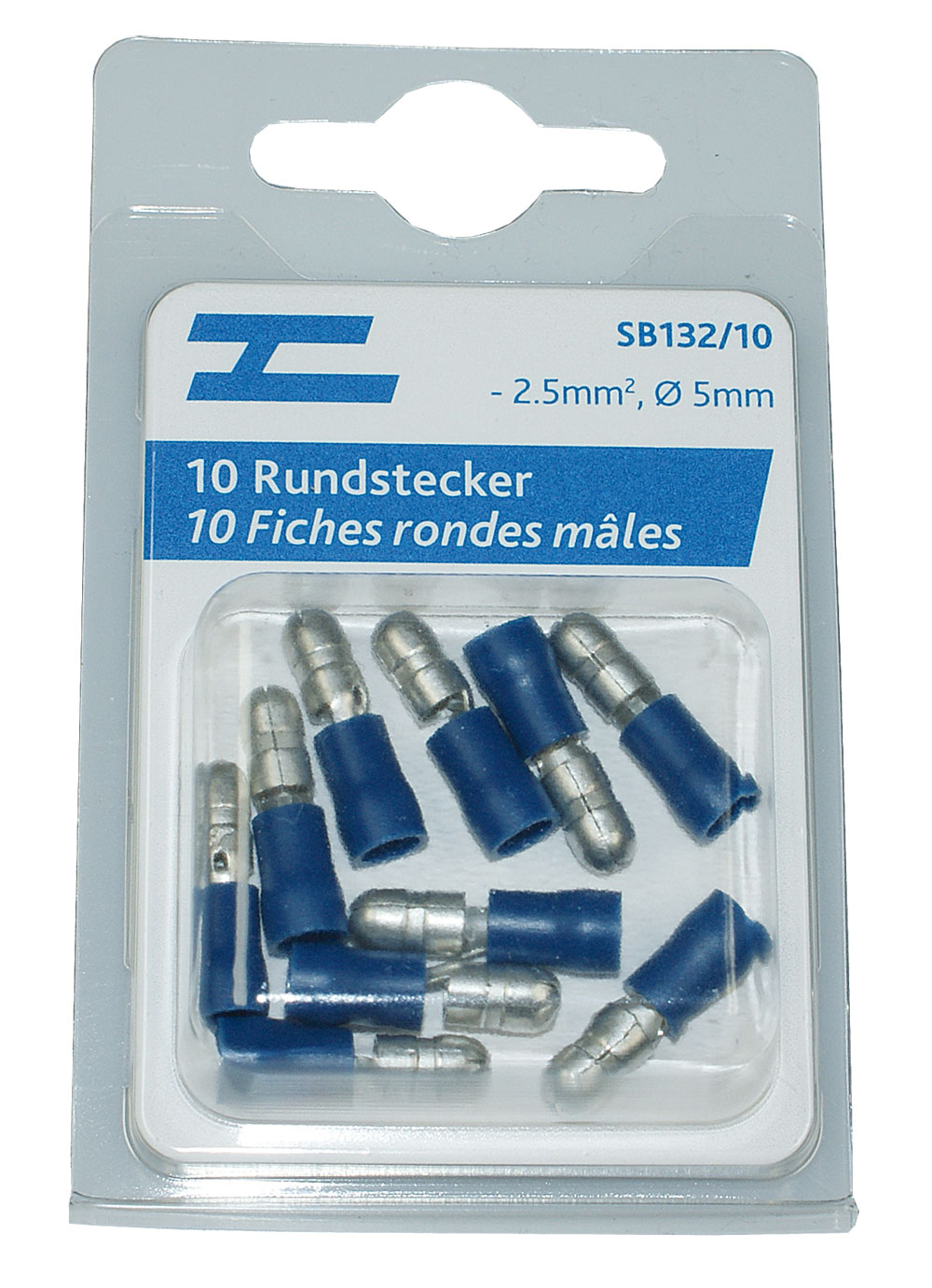Rundstecker isoliert ø5mm blau – Hoelzle