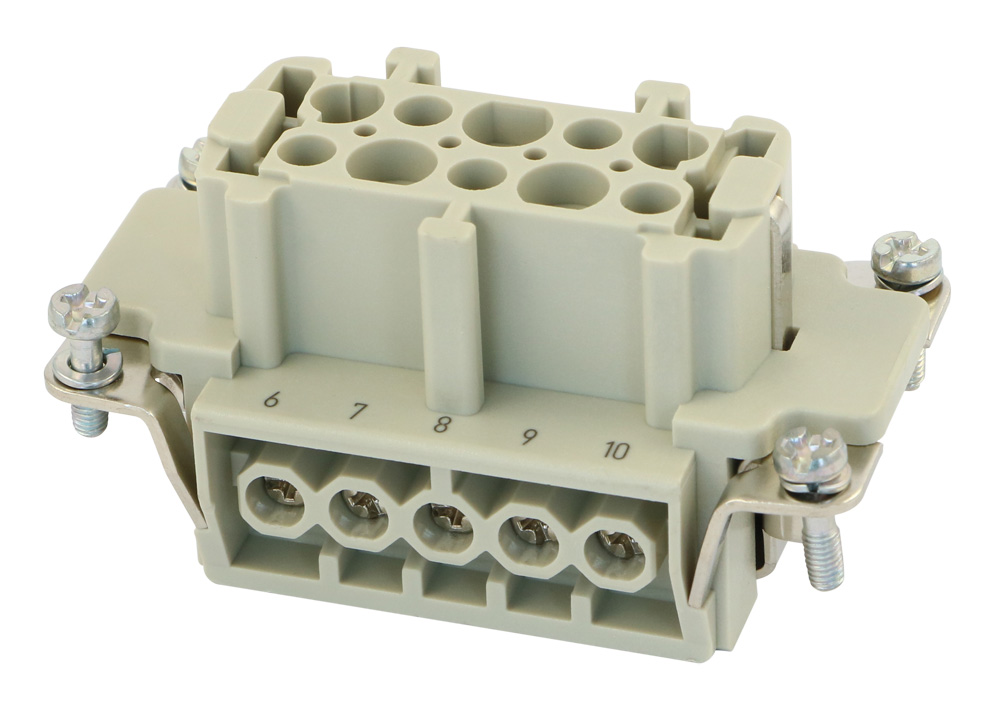 Harting - Han E Buchseneinsatz 10-pol. zu Dose – Hoelzle