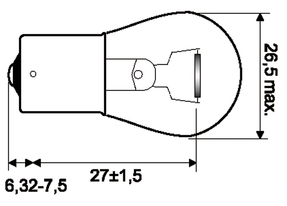 Osram Glühlampe BA15s 24V 15W – Hoelzle