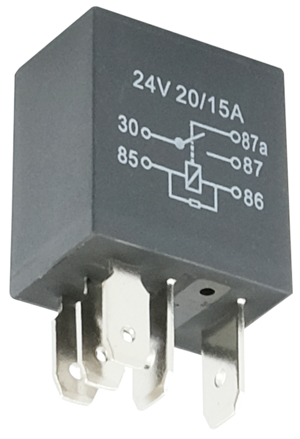 Micro-Relais Wechsler 24 V 20 / 15 A, mit Widerstand – Hoelzle